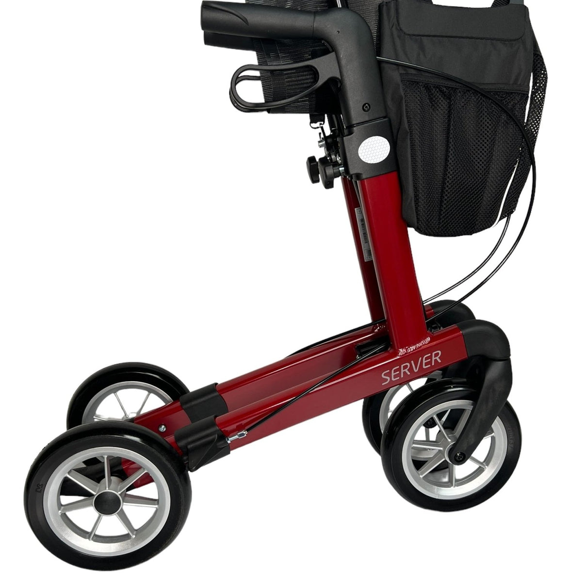 “SERVER” aluminium rollator - smart, let og klassisk. 6 flotte farver ...